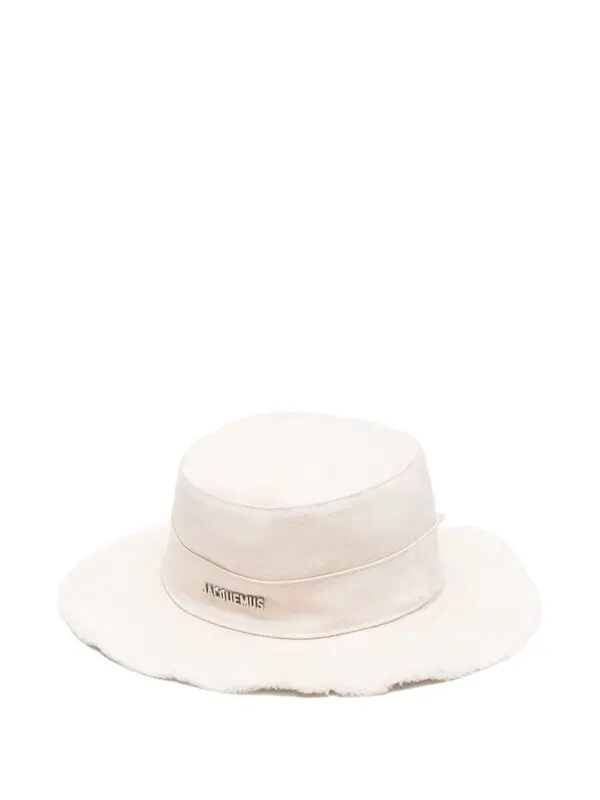Jacquemus Cotton Bucket Hat - White