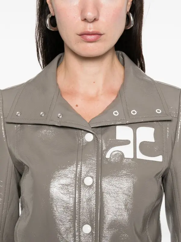 COURREGES RE EDITION Faux Leather Jacket
