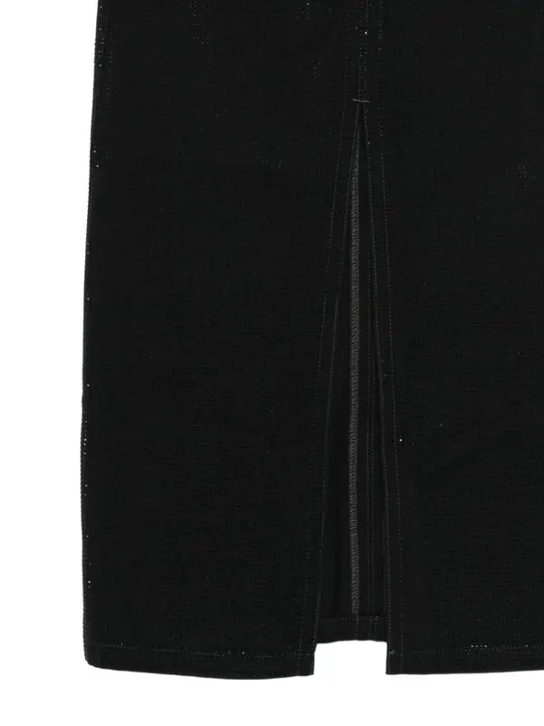 Emporio Armani Sequin Embellished Long Skirt - Black