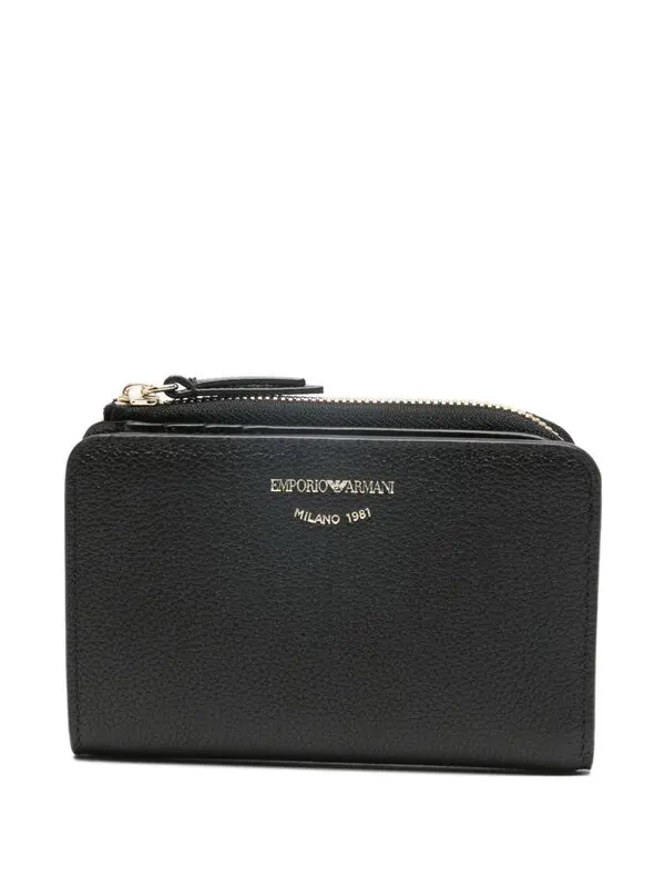 Emporio Armani Leahter Bifold Wallet - Black