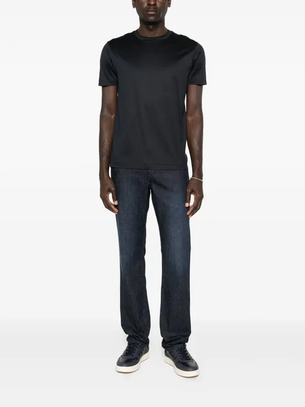 Emporio Armani Cotton T Shirt - Blue