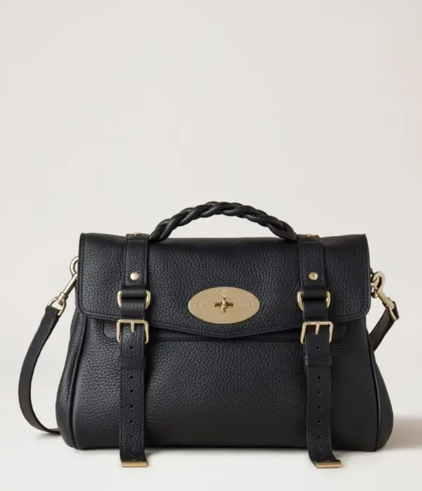 Mulberry Satchel With Top Handle - Black