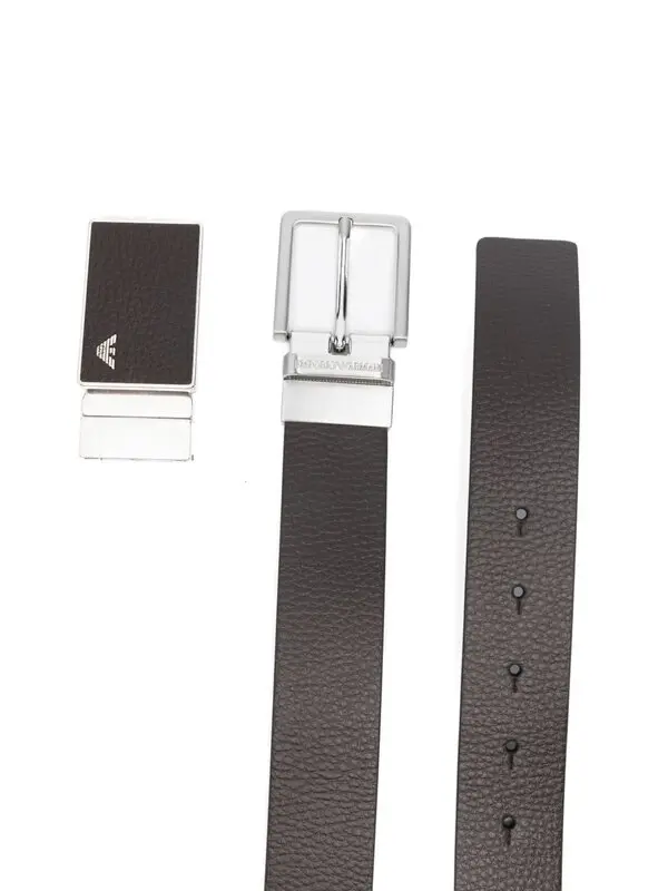 Emporio Armani Leather Belt - Brown