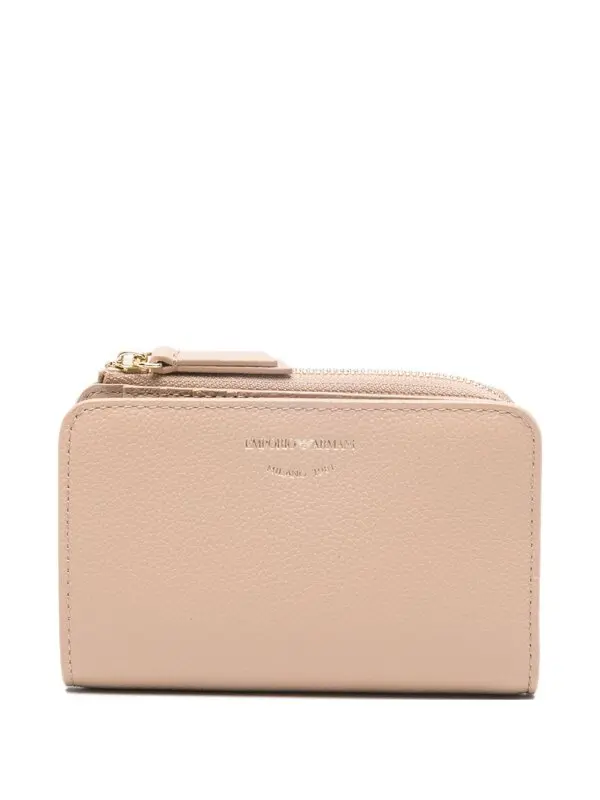Emporio Armani Leahter Bifold Wallet - Beige