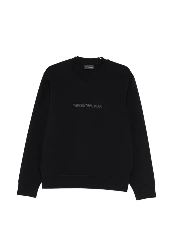 Emporio Armani Logo Cotton Sweatshirt - Blue