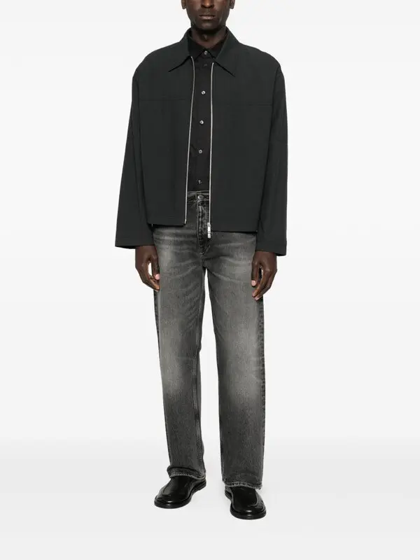 Emporio Armani Logo Cotton Shirt - Black