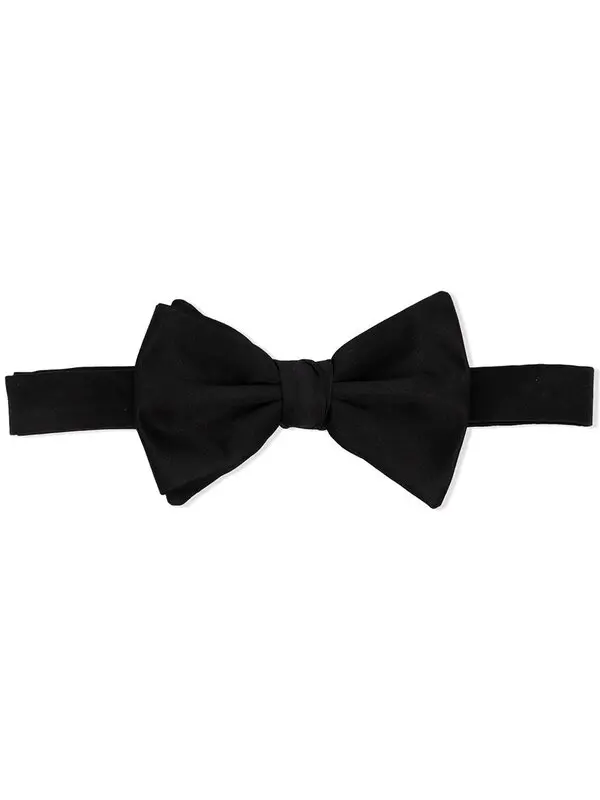 Emporio Armani Silk Bow Tie - Black