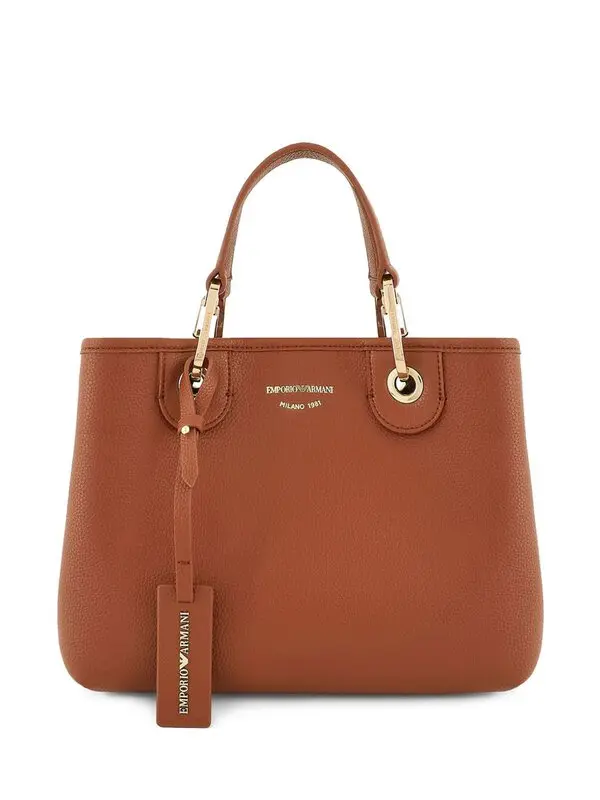 Emporio Armani Myea Small Shopper - Leather Brown