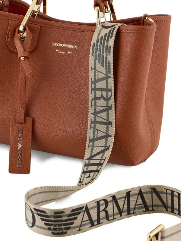 Emporio Armani Myea Small Shopper - Leather Brown