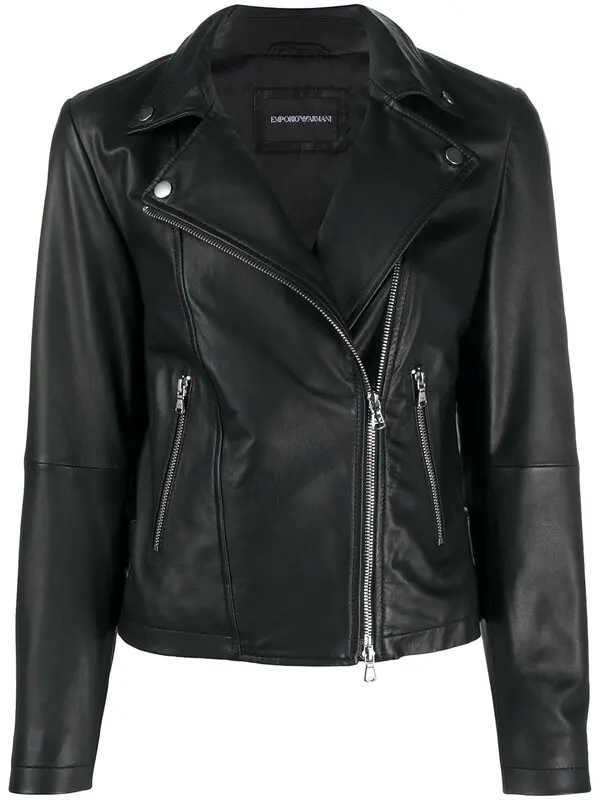 Emporio Armani Leather Biker Jacket