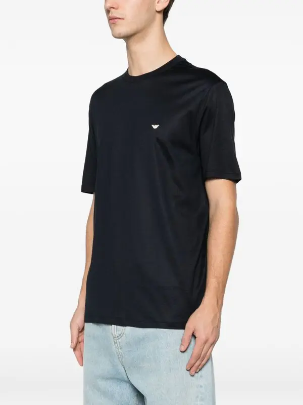 Emporio Armani Cotton Blend T Shirt - Blue