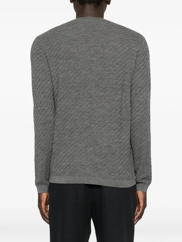 Emporio Armani Wool Crewneck Sweater - Grey