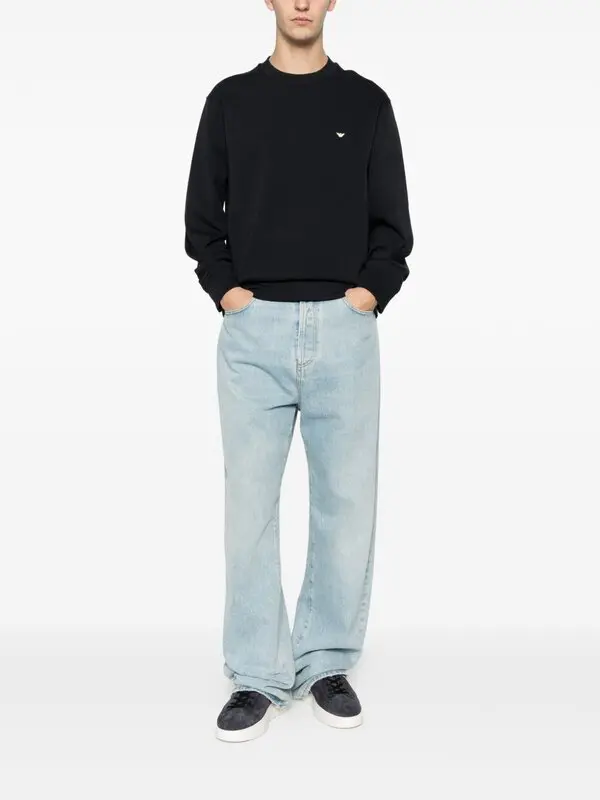 Emporio Armani Cotton Crewneck Sweatshirt