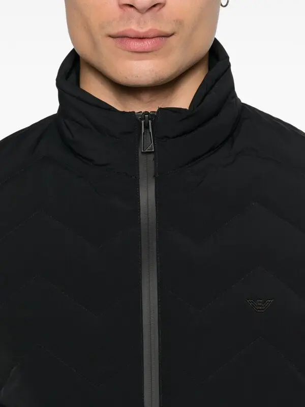 Emporio Armani Nylon Down Jacket - Black