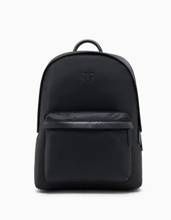 Emporio Armani Roundshape Backpack - Black