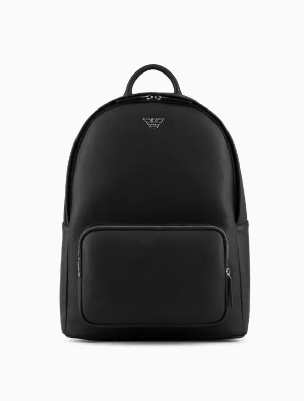 Emporio Armani Roundshape Backpack - Black