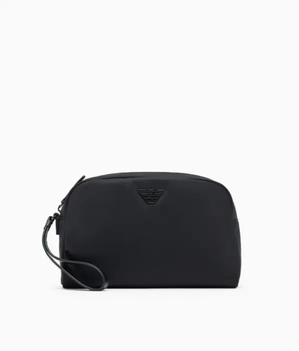 Emporio Armani Recycled Nylon Beauty Case - Black