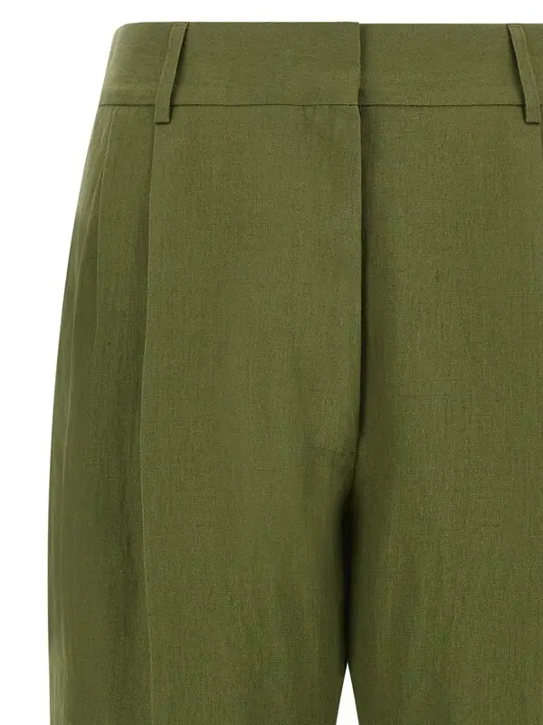 BLAZÉ MILANO Mid-day Sun Fox Linen Trousers