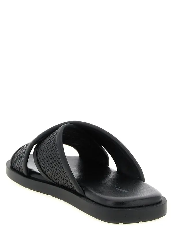 FERRAGAMO Brise 2 Leather Sandals