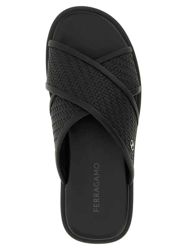 FERRAGAMO Brise 2 Leather Sandals