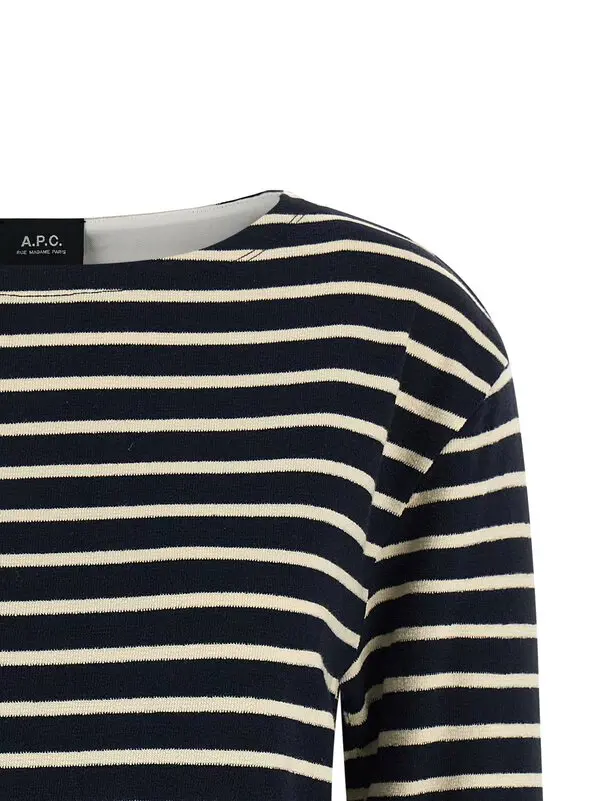 A.p.c. Striped Cotton Sweater
