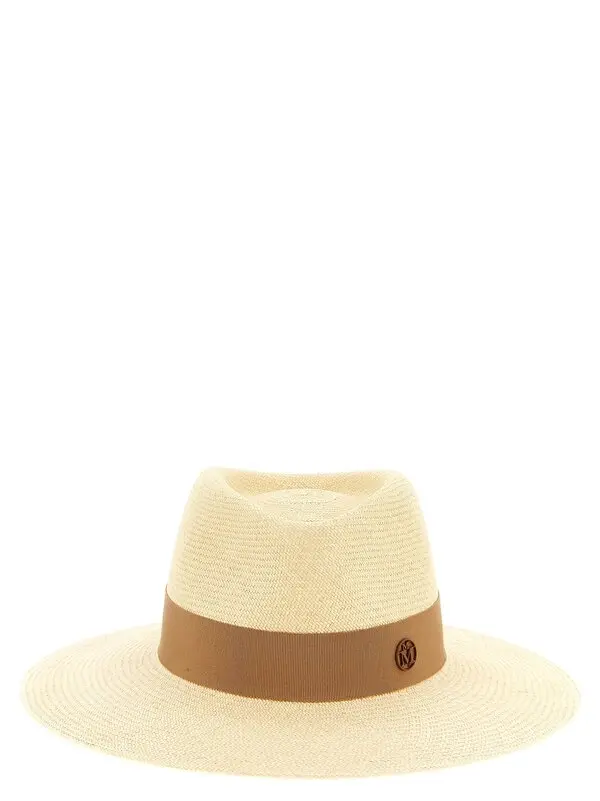 MAISON MICHEL Charles Fedora Hat - Beige