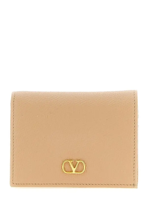 Valentino Garavani V Logo Signature Wallet - Pink
