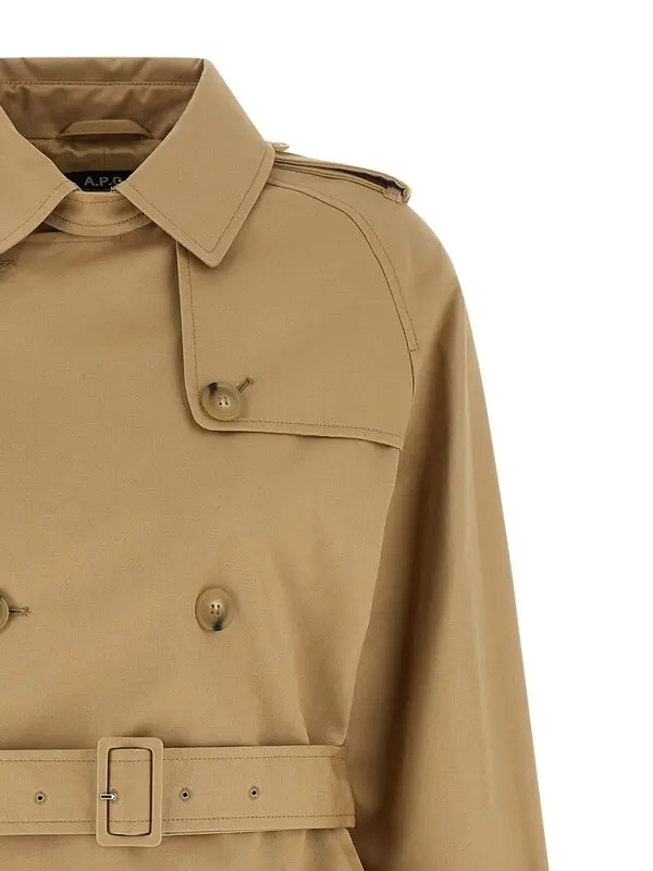 A.p.c. Greta Cotton Trench Coat