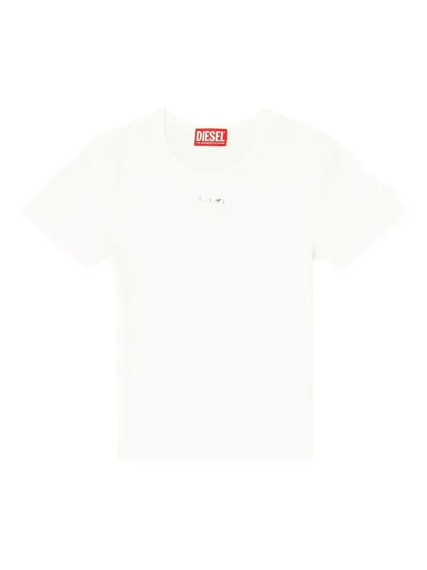 DIESEL Logo Cotton T-shirt - White
