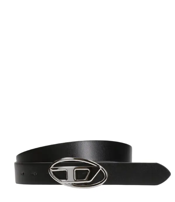 DIESEL® Reversible Leather Belt - Black
