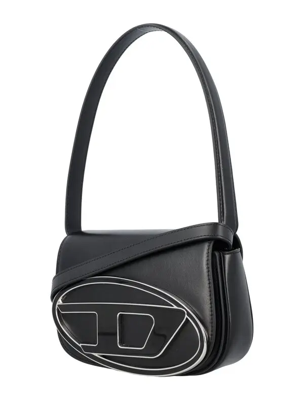DIESEL® Structured Leather 1dr Bag - Black