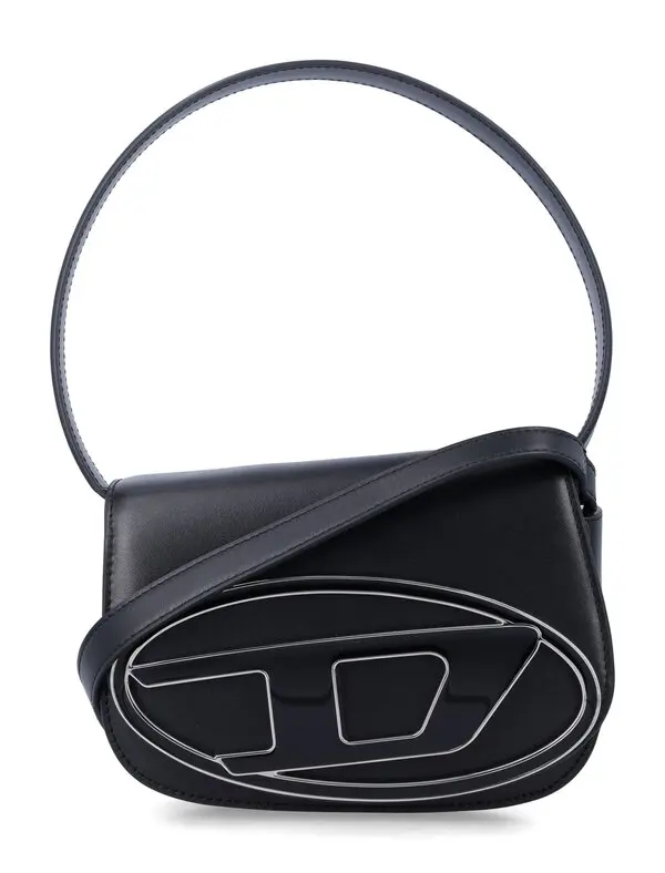 DIESEL® Structured Leather 1dr Bag - Black