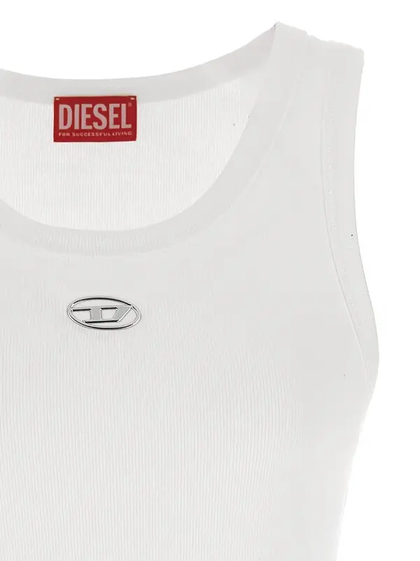 DIESEL T-anki-od Top - White