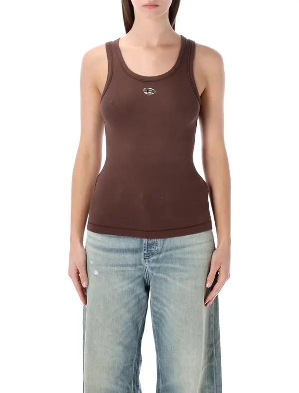 DIESEL® Ribbed Stretch Cotton Jersey Tank Top