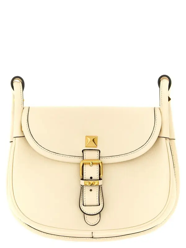 Valentino Garavani Flaneuse Small Shoulder Bag - White