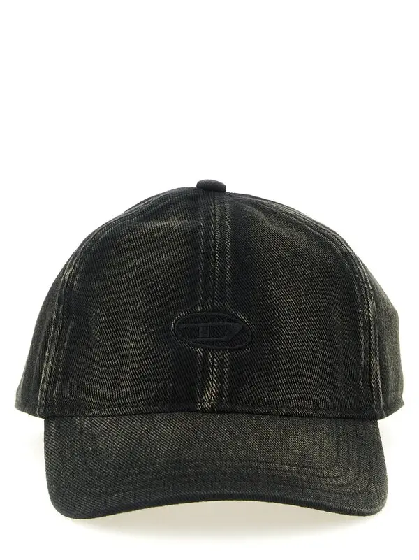 DIESEL C-run-wash Cap - Black