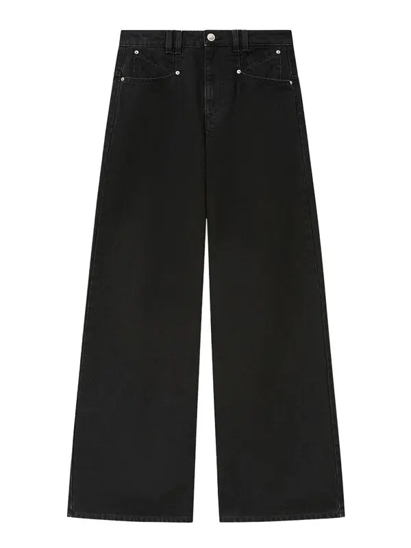 Isabel Marant Wide Leg Pants - Black