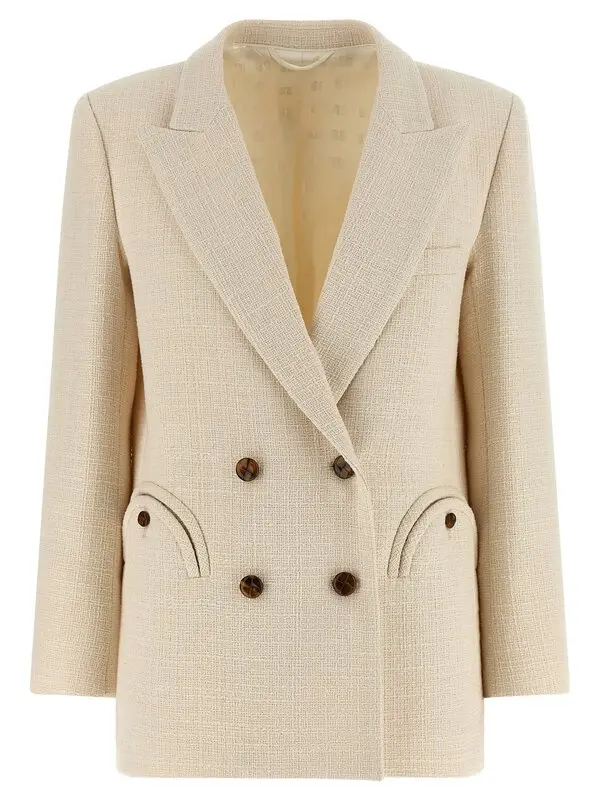 BLAZÉ MILANO Missy Everynight Cotton-tweed Blazer