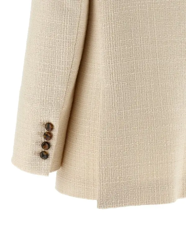 BLAZÉ MILANO Missy Everynight Cotton-tweed Blazer