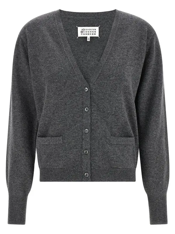 MAISON MARGIELA Mélange Virgin Wool Cardigan