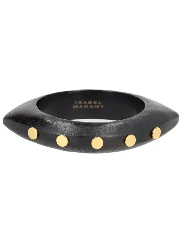 Isabel Marant Layla Wooden Bracelet - Black