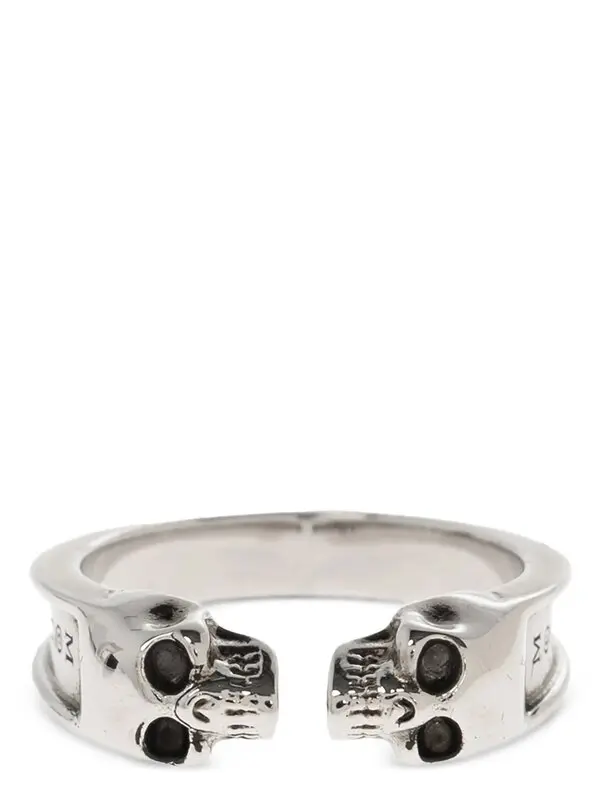 Alexander McQueen Thin Twin Skull Ring