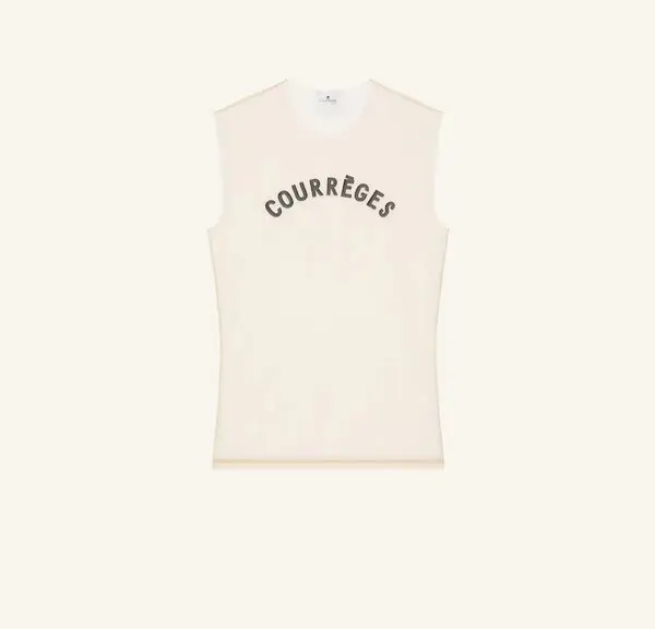 COURREGES Tulle Illusion Top