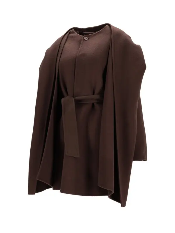 PAROSH Belted Coat With Padding - Testa Di Moro