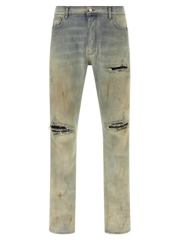 Amiri Suede Mx1 Denim Jeans