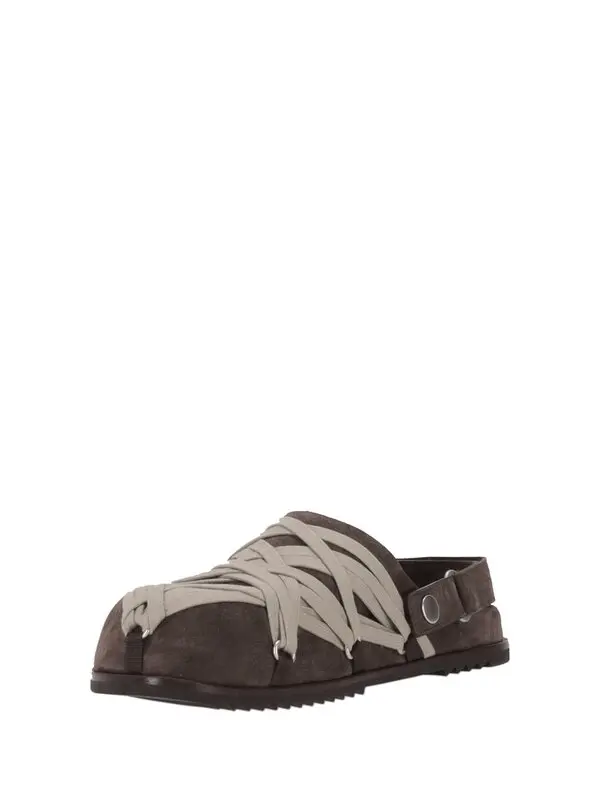 Rick Owens Megalace Mule Granola - Brown