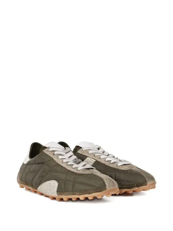 MAISON MARGIELA Lace-up Sneakers - Dark Green/white/grey