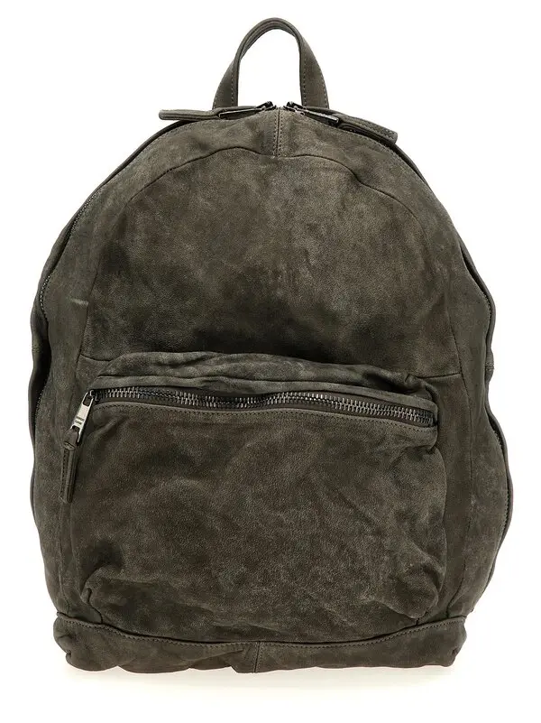 GIORGIO BRATO Leather Backpack - Gray