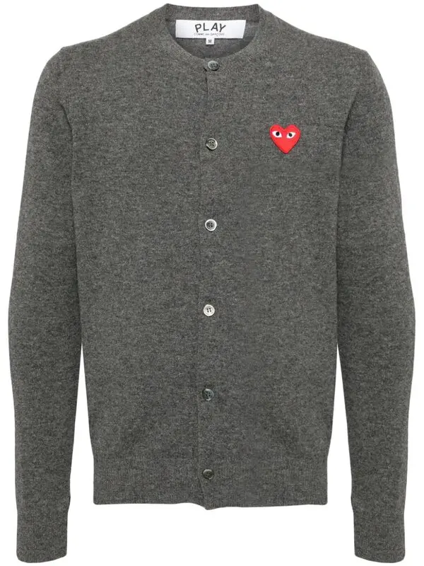 Comme Des Garçons Wool Cardigan - Grey