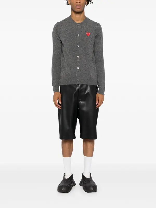 Comme Des Garçons Wool Cardigan - Grey